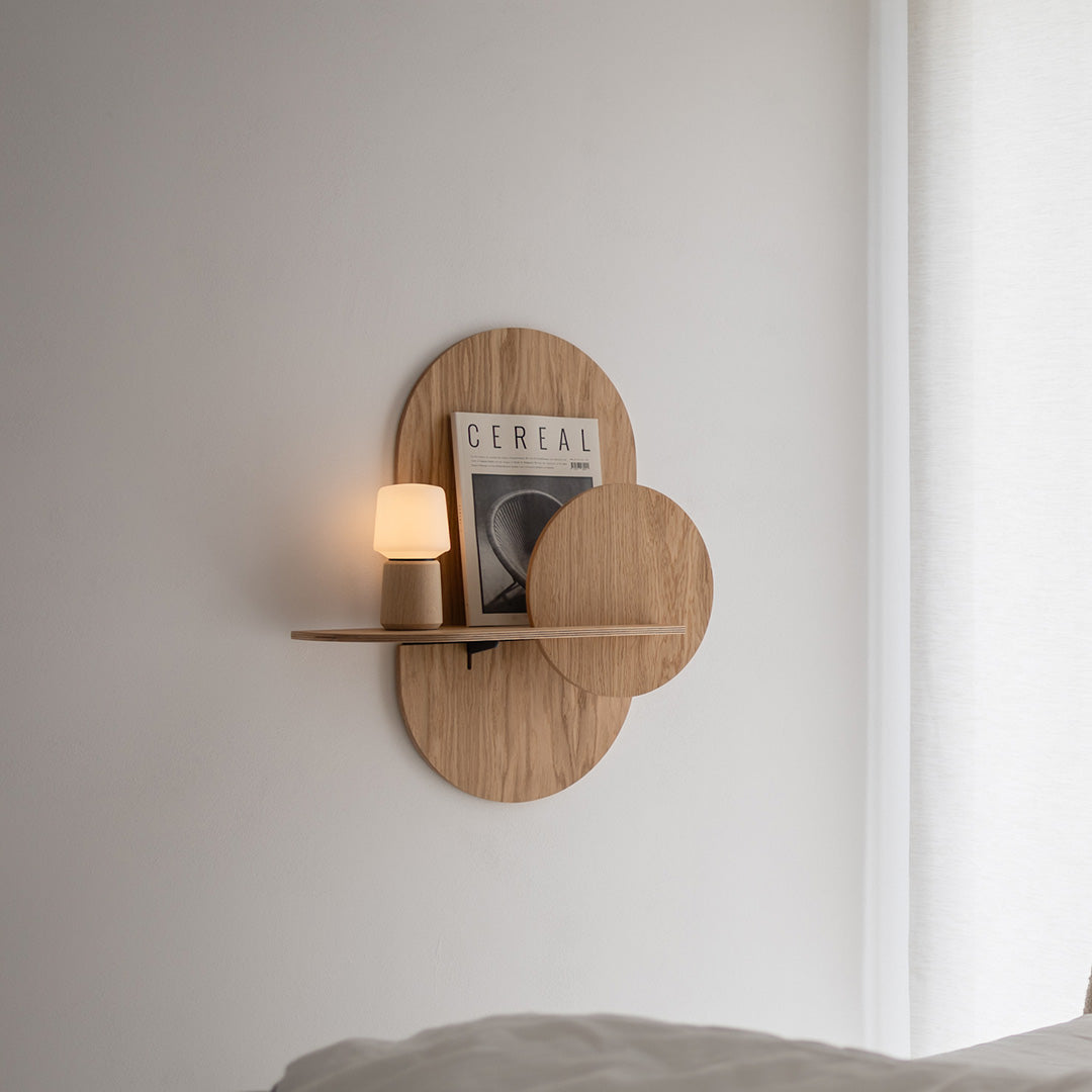 Alba Wall Shelf · Oak oval – Woodendot